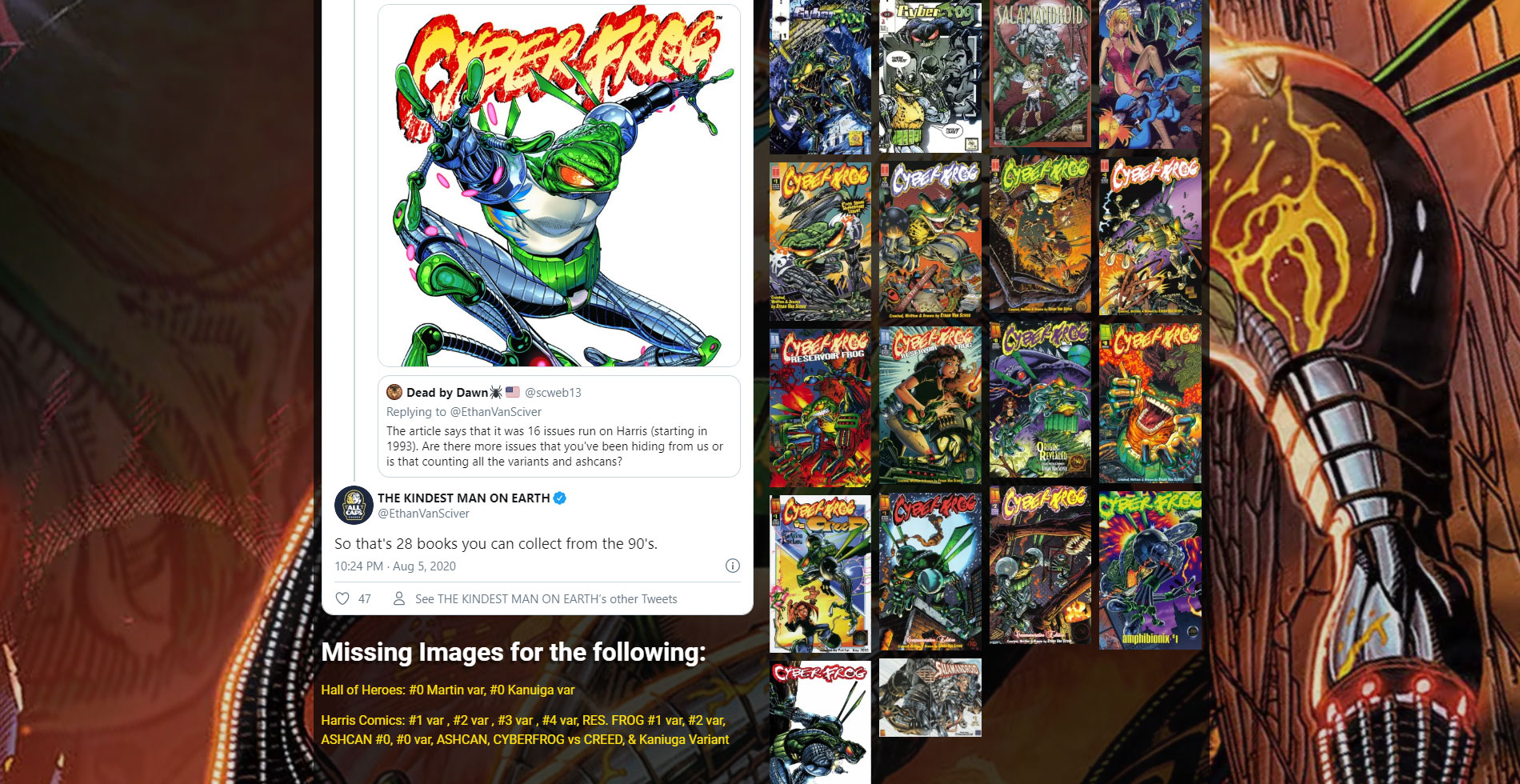 The Complete CyberFrog Publishing History - Amphibionix